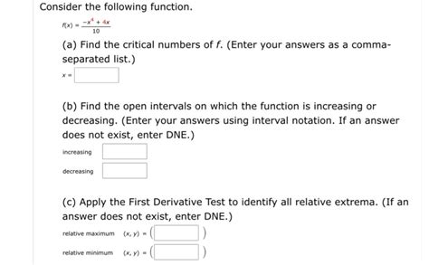 Solved Consider The Following Function F X 5x3 15x