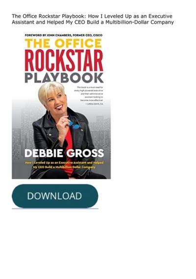 Epub The Office Rockstar Playbook How I Leveled Up As An Executive