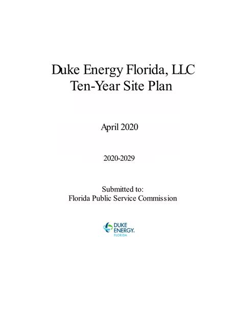 Duke Energy Florida Llc Ten Year Site Plan Docslib