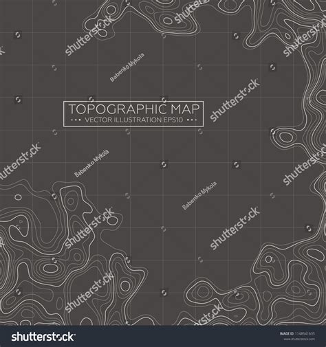 Vektor Stok Topographic Map Background Linear Map Vector Tanpa Royalti