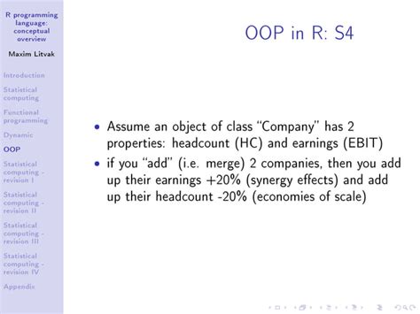 r programming language conceptual overview ppt