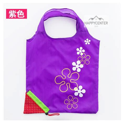 ถุงผ้าลายสตอเบอรี่ หลากหลายสี ถุงพับเก็บได้ ถุงใส่ของ ถุงผ้าลดโลกร้อน สินค้าพร้อมส่ง Hc99