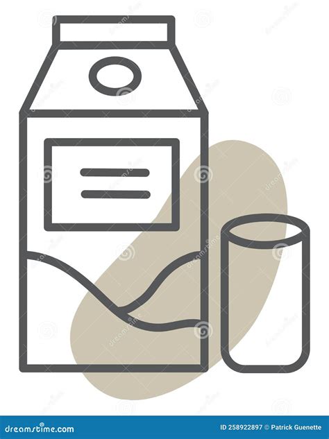 Milk Carton Icon Stock Vector Illustration Of Graphic 258922897