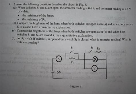 Solved 4 Answer The Following Questions Based On The