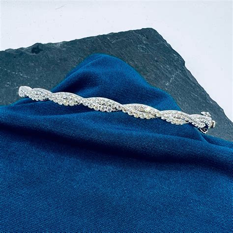 Silver Sparkle Bangle Uk