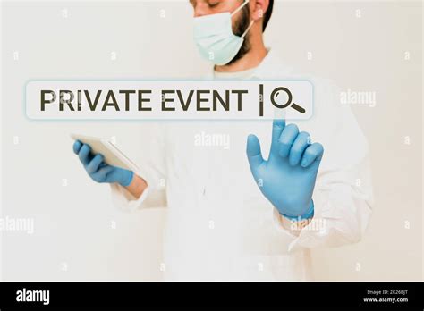 Inspiration Showing Sign Private Event Word Written On Exclusive