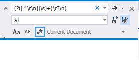 Regex How Do I Remove Trailing Whitespace Using A Regular Expression Stack Overflow