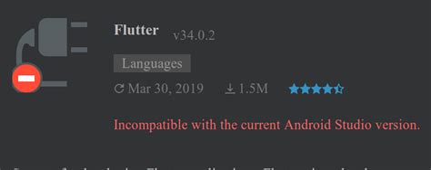 Flutter Plugin Not Compatible With Android Studio Linux Issue Flutter Flutter