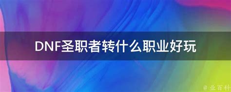 Dnf圣职者转什么职业好玩 业百科