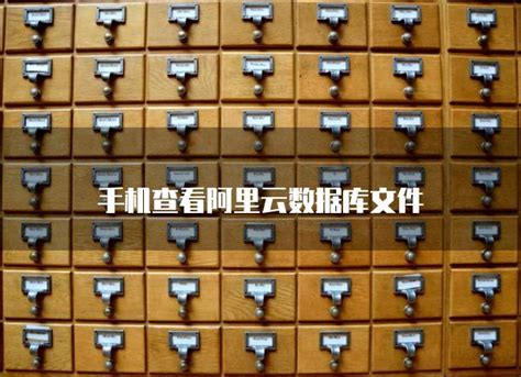 手机查看阿里云数据库文件
