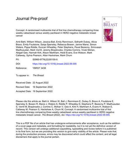 Pdf Concept A Randomised Multicentre Trial Of First Line
