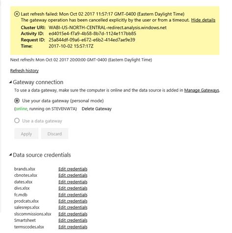 The Gateway Operation Has Been Canceled Explicitly Microsoft Fabric Community