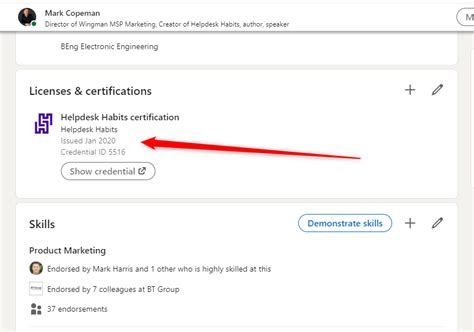 How To Add Your Helpdesk Habits Certification To Your Linkedin Profile Helpdesk Habits
