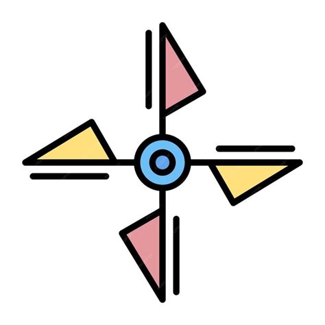 Premium Vector Propeller Flat Illustration