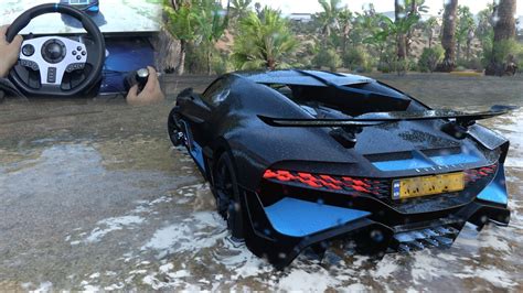 Bugatti Divo Forza Horizon 5 Steering Wheel Shifter Gameplay 4k