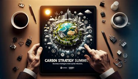 Carbon Strategy Summit An Ad Featuring A Summit Where Business Strategies Meet Carbon Reduction