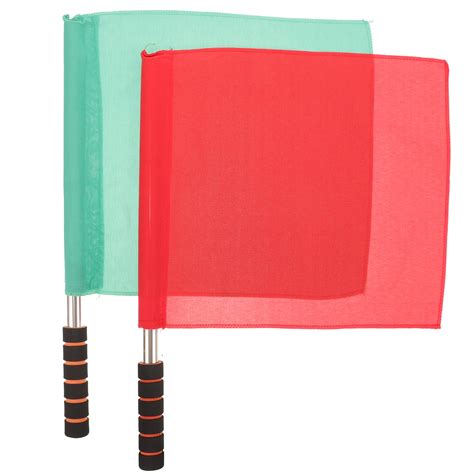 2pcs Referee Football Soccer Flags Race Conducting Flags Soccer Referee