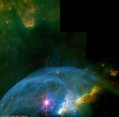 Space Telescope Captures The First Complete View Of The Bubble Nebula Daily Mail Online