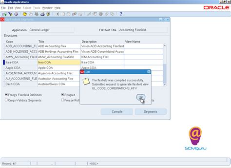 Define Chart Of Accounts And Assign Flex Field Qualifiers To Segments