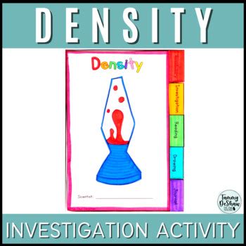 Density Investigation Activity Density Lab Made By Teachers