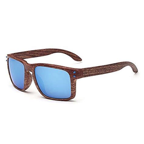 Fashion Rectangle Mens Eyewear Womens Wood Printed Sunglasses Sports