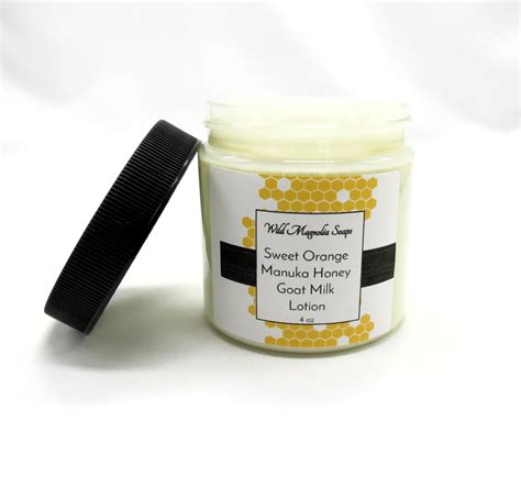 Sweet Orange Scented Manuka Honey Goat Milk Lotion Hand And Etsy Artofit