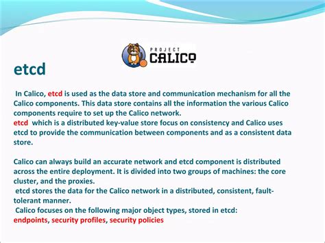 Drive Into Calico Architecture Part 2 Ppt
