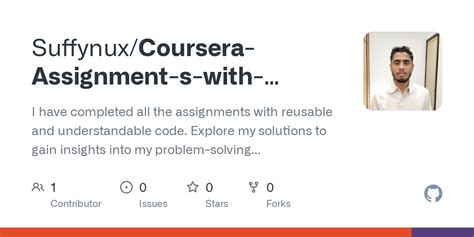Github Suffynuxcoursera Assignment S With Answers I Have Completed