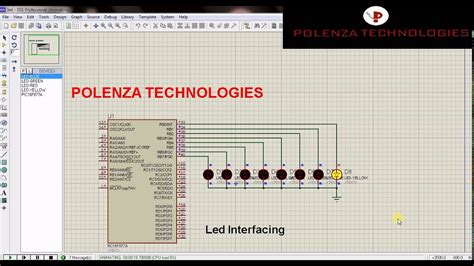 Led Interfacing With Pic16f877a Youtube