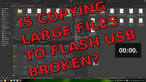 Copying Large Files To Flash Usb Is Broken In Linux Youtube