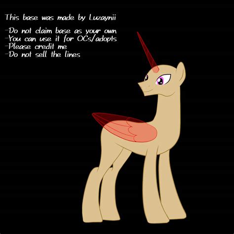 Male Alicorn Base 4 By Luzaynii On Deviantart