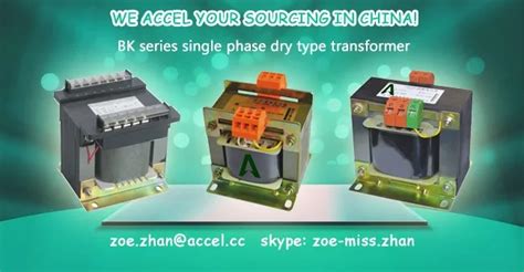 Bk Single Phase Dry Type Control Safety Isolating Transformer 220v 380v