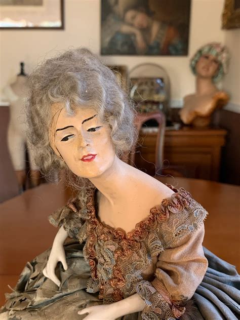 Rare Antique Half Boudoir Doll Etsy