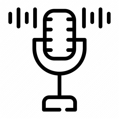 Microphone Sound Record Mic Voice Electronics Technology Icon