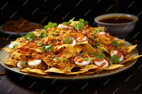 Irresistible Chaat Masala Sev Papdi Chaat Indian Tasty Sev Btata Puri