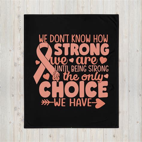 Uterine Cancer Blanket Endometrial Cancer Blanket Chemo Care Etsy