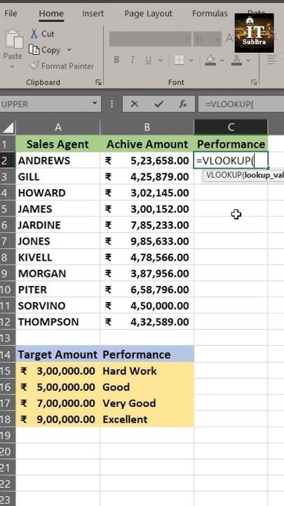 👉advanced Tricks Of Vlookup In Ms Excelshorts Youtube
