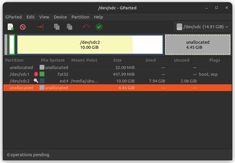 ext4 partition unused space larger when mounted vs unmounted in