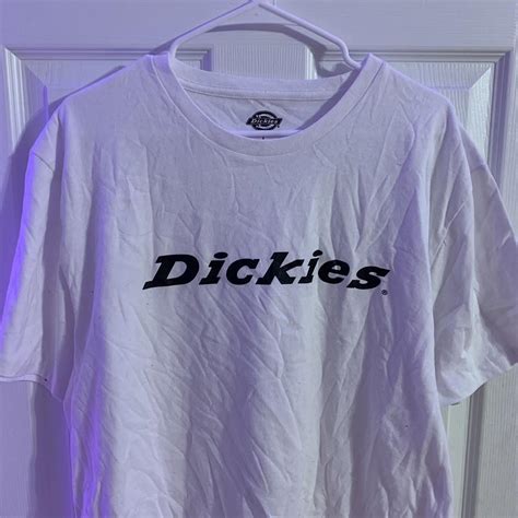 Black And White Dickies Tee Depop