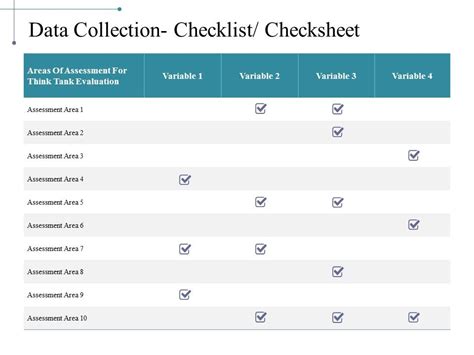 data collection checklist checksheet ppt powerpoint presentation file