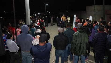 Manuel Vilchis entrega obra de electrificación en Ejido de San Lorenzo