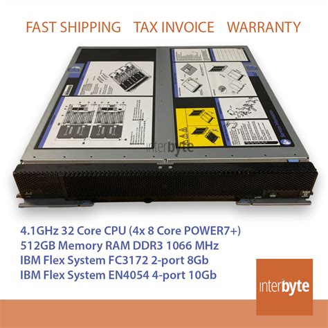 Ibm Flex System 7895 43x P460 32c 41ghz Eprj 512gb2x 177gb2x En4054