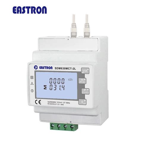 SDM630MCT 2L 3 Fase Dual Load Panel Gemonteerd En Din Rail Modbus