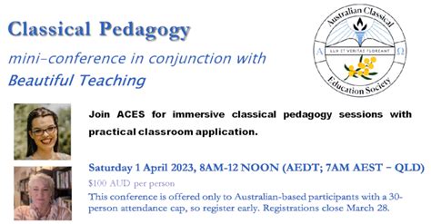 Classical Pedagogy Mini Conference In Conjunction With Beautiful