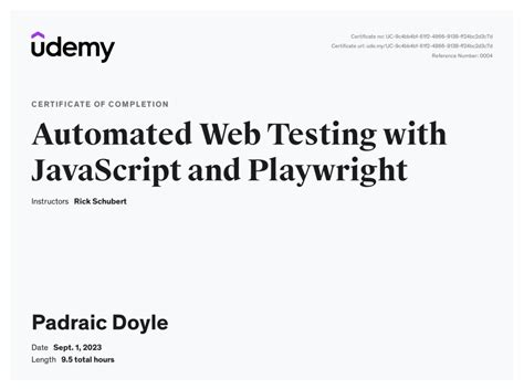 Padraic Doyle On Linkedin Udemy Course Completion Certificate