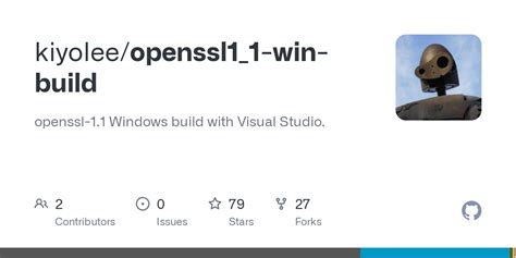 GitHub Kiyolee Openssl1 1 Win Build Openssl 1 1 Windows Build With