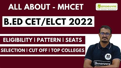 All About MAH B EDCET ELCT 2022 Eligibility Pattern Selection
