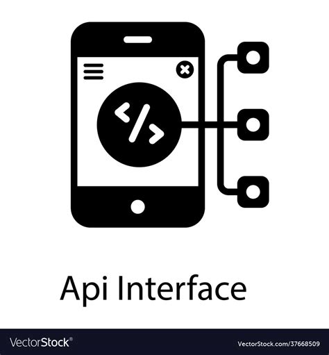 Api Interface Royalty Free Vector Image Vectorstock