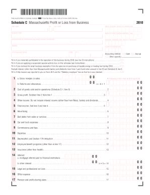 Ma Schedule C Fill Out Tax Template Online