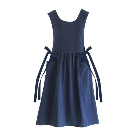 Kktochvc Premium Plus Size Apron With Pockets Adjustable Waistline Bib